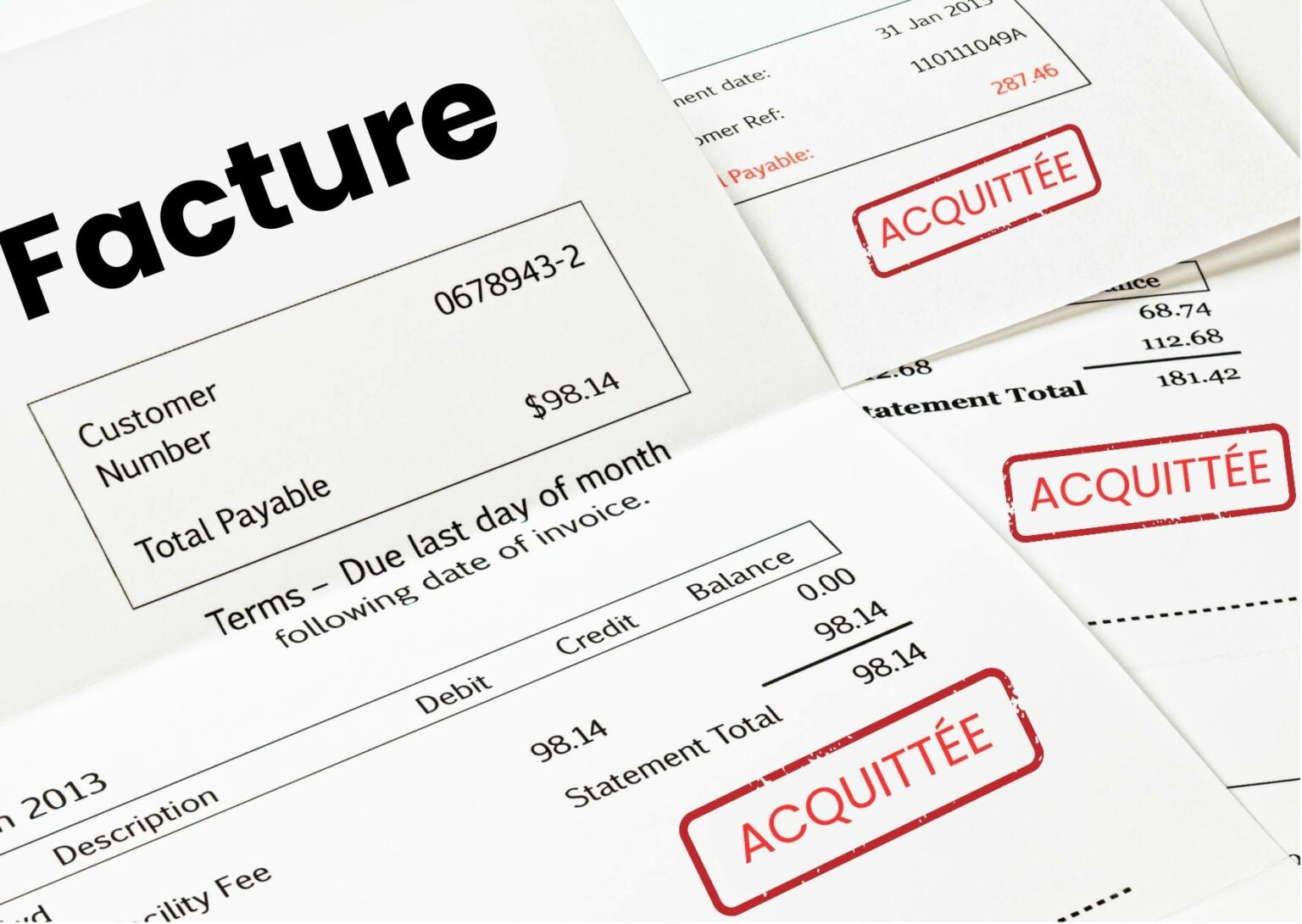 Facture acquittée : mentions obligatoires, modèle et conseils